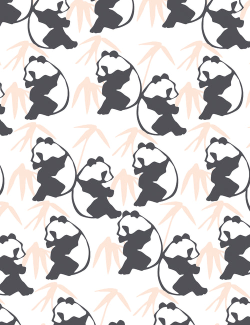 Panda Designer Wallpaper by Aimée Wilder. Made in the USA.
