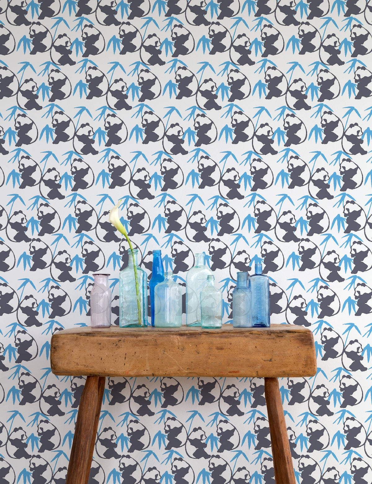 Panda Designer Wallpaper by Aimée Wilder. Made in the USA.