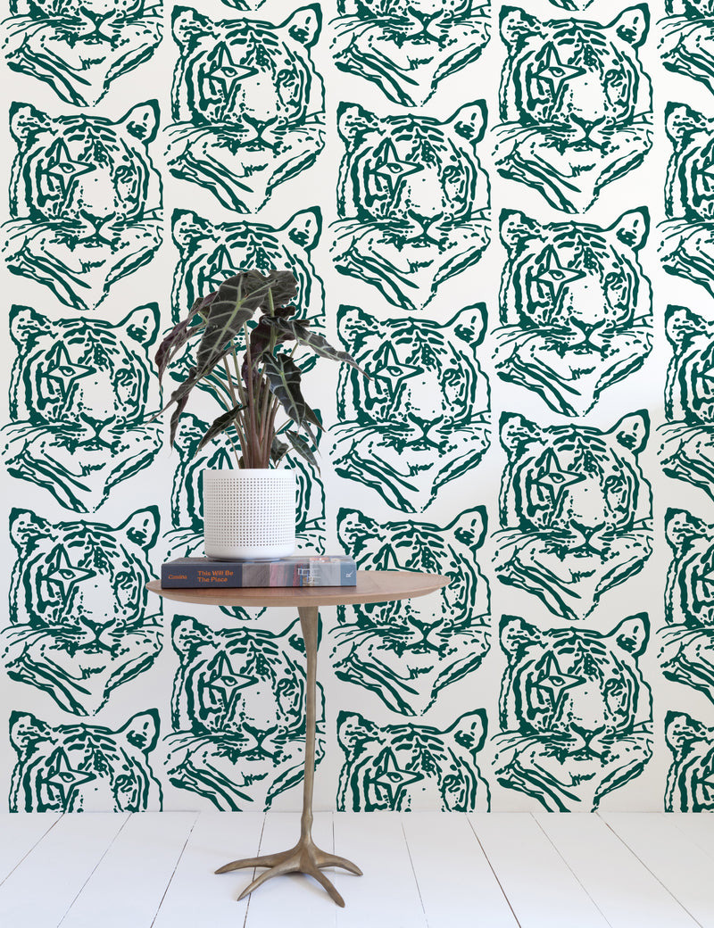 Star Tiger Designer Wallpaper by Aimée Wilder and Ivana Helsinki